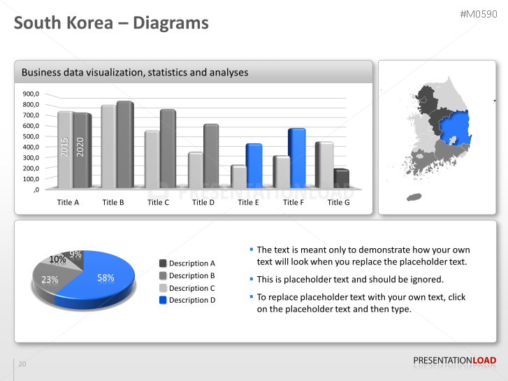 PowerPoint Map South Korea | PresentationLoad