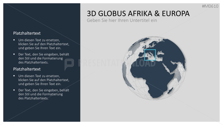 PowerPoint Globus-Set (Konturen) | PresentationLoad