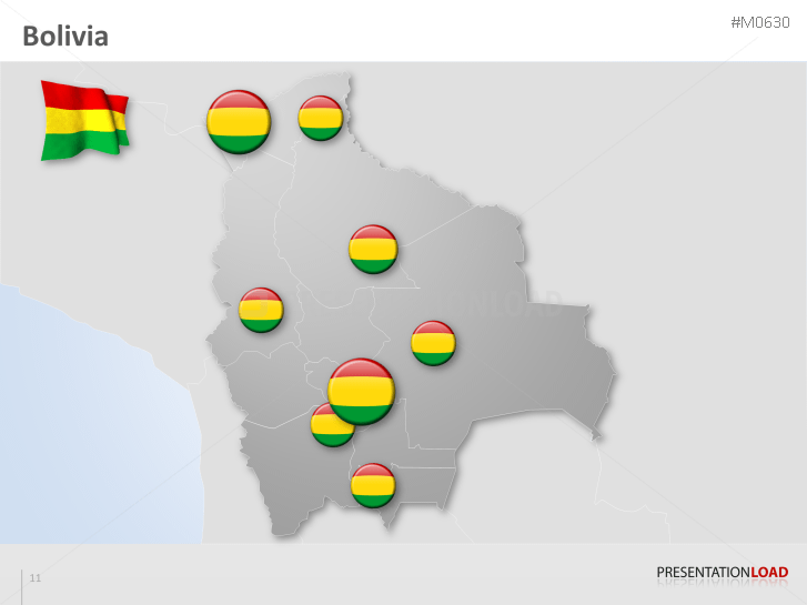PowerPoint Map Bolivia | PresentationLoad