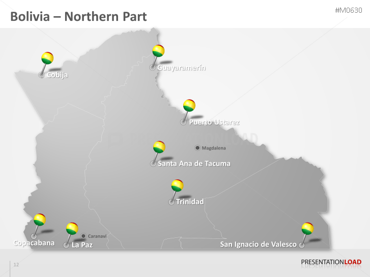PowerPoint Map Bolivia | PresentationLoad