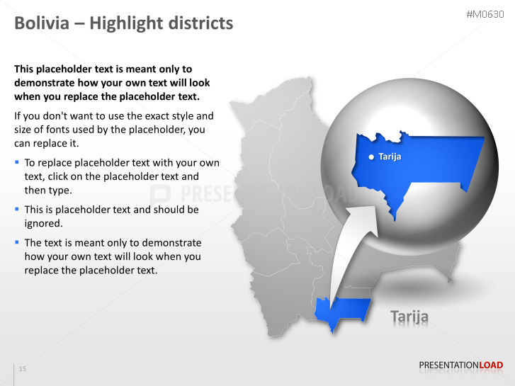 PowerPoint Map Bolivia | PresentationLoad
