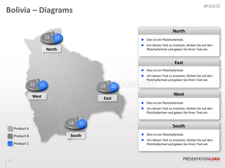 PowerPoint Map Bolivia | PresentationLoad