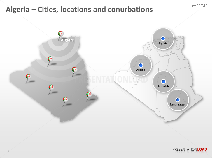 PowerPoint Map of Algeria | PresentationLoad