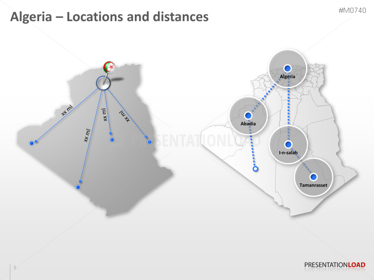 PowerPoint Map of Algeria | PresentationLoad