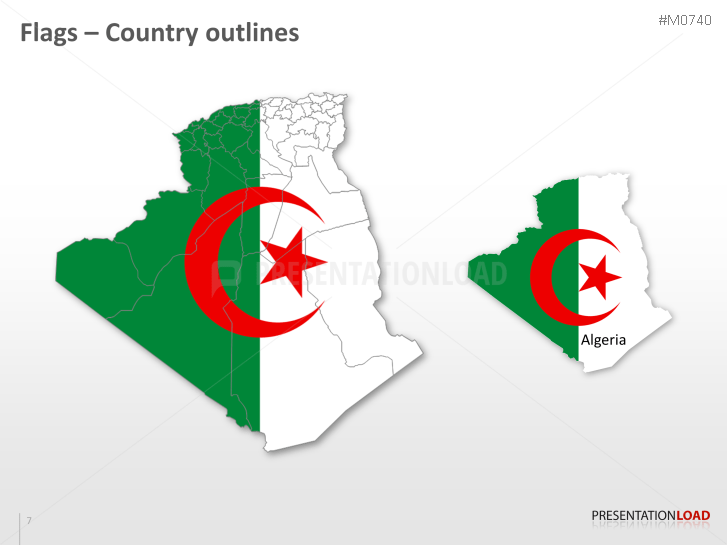 PowerPoint Map of Algeria | PresentationLoad