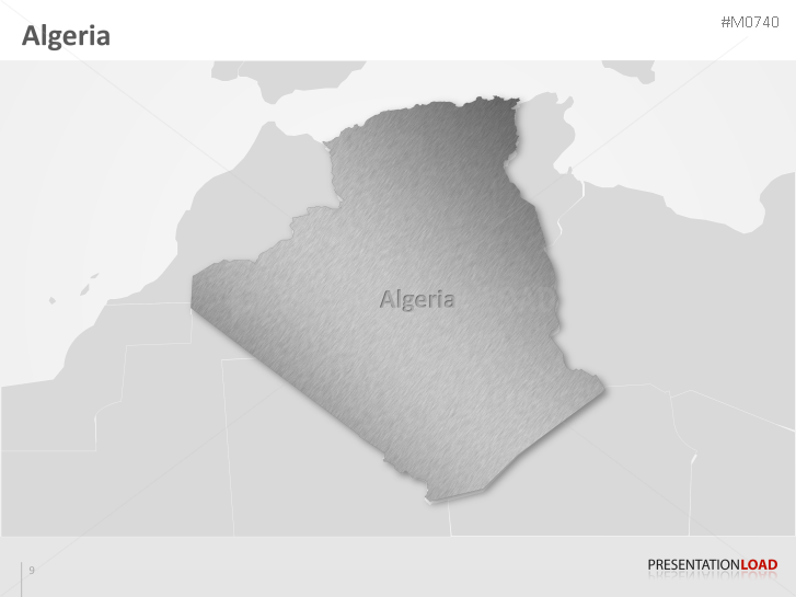 PowerPoint Map of Algeria | PresentationLoad