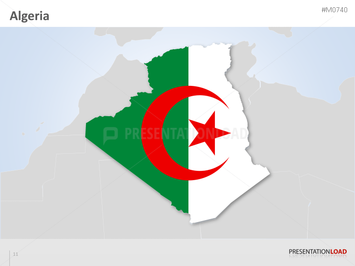 PowerPoint Map of Algeria | PresentationLoad