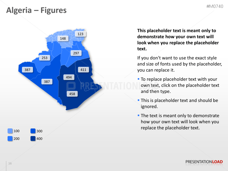PowerPoint Map of Algeria | PresentationLoad