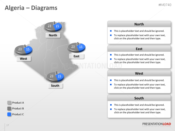 PowerPoint Map of Algeria | PresentationLoad
