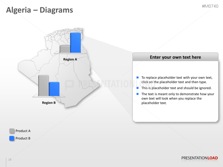 PowerPoint Map of Algeria | PresentationLoad