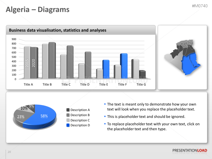PowerPoint Map of Algeria | PresentationLoad