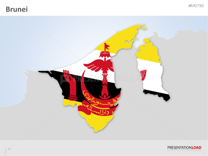 PowerPoint Map of Brunei | PresentationLoad