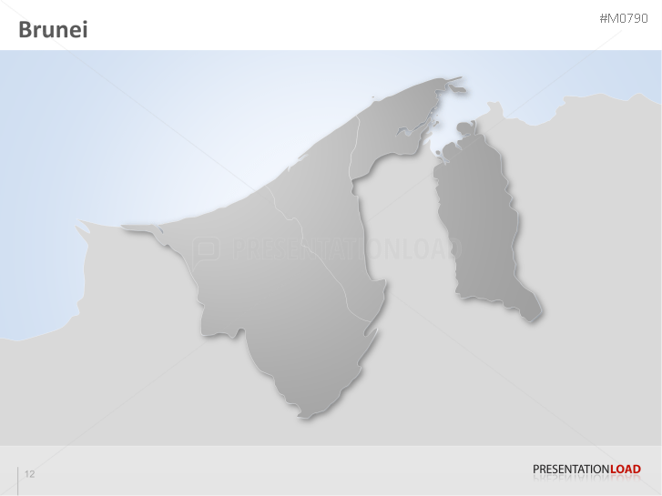 PowerPoint Map of Brunei | PresentationLoad