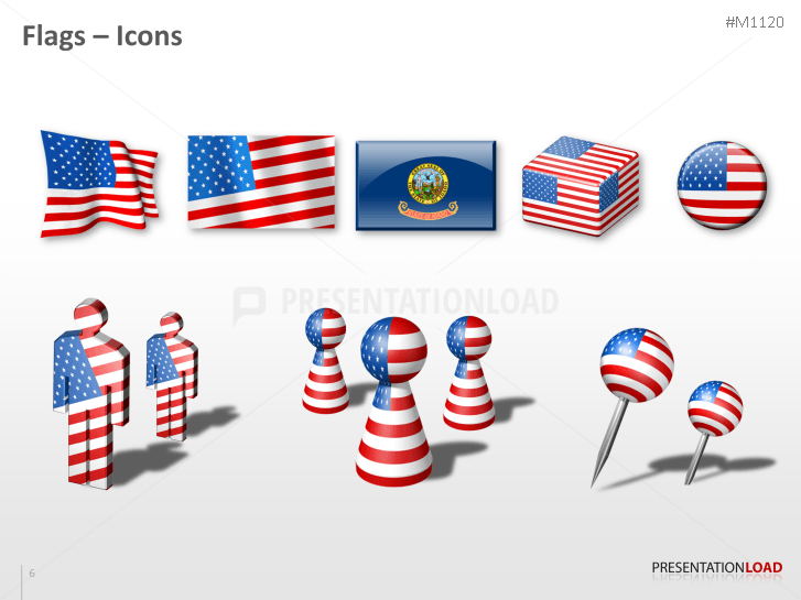 PowerPoint Map Idaho Counties | PresentationLoad
