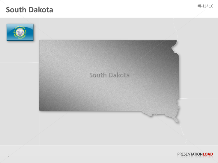 PowerPoint Landkarte South Dakota Counties USA) | PresentationLoad