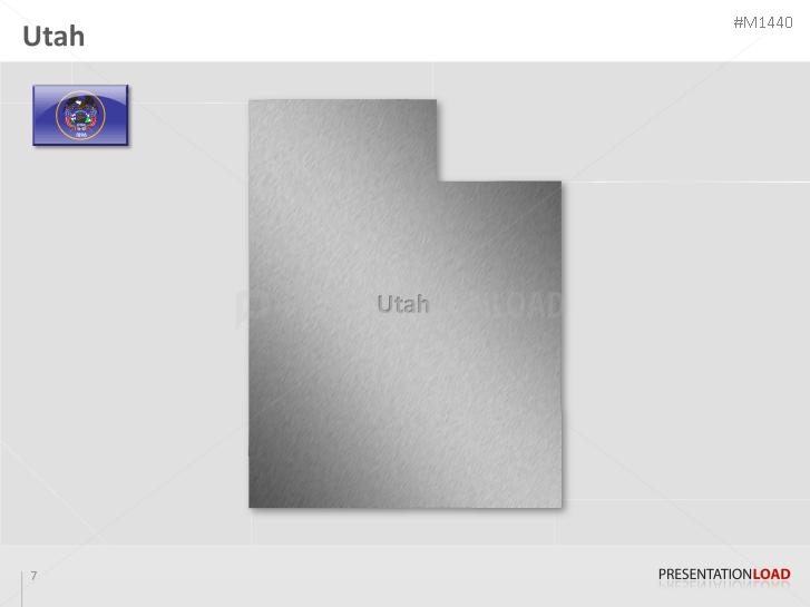 PowerPoint Map Utah Counties | PresentationLoad