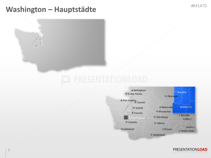 Washington Counties | PowerPoint Vorlage | PresentationLoad