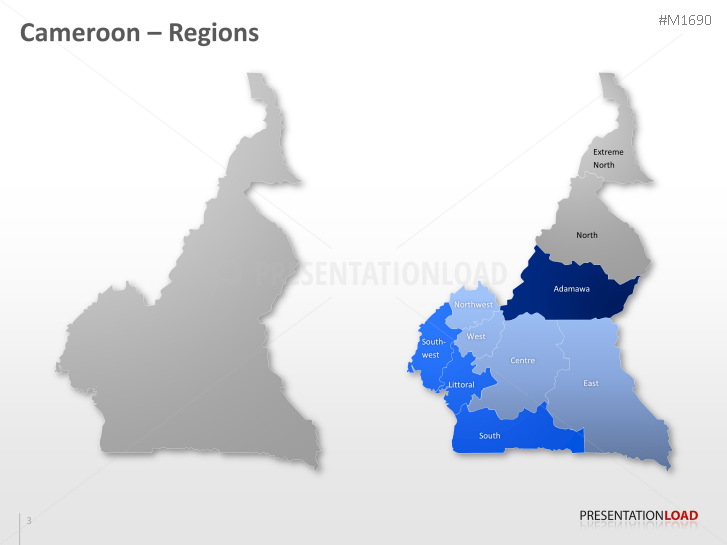 PowerPoint Map Cameroon | PresentationLoad