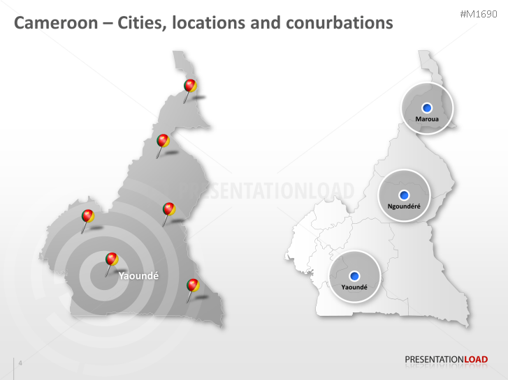 PowerPoint Map Cameroon | PresentationLoad