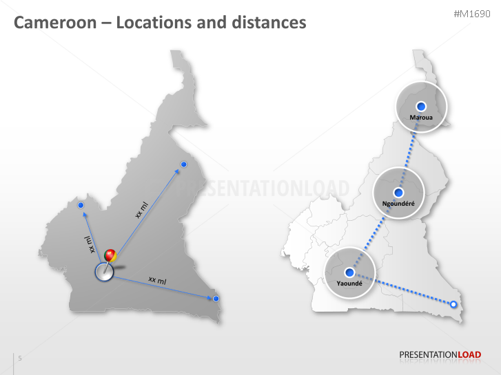 PowerPoint Map Cameroon | PresentationLoad