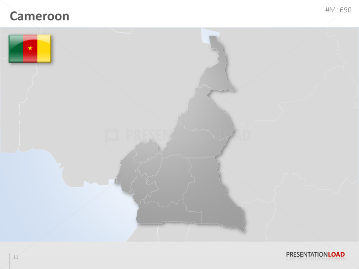 PowerPoint Map Cameroon | PresentationLoad