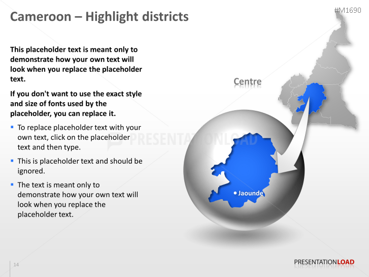 PowerPoint Map Cameroon | PresentationLoad