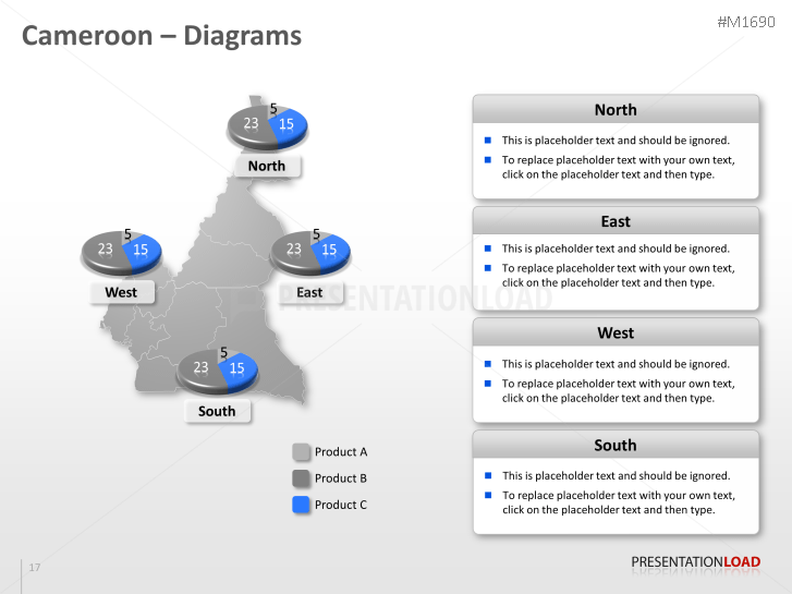 PowerPoint Map Cameroon | PresentationLoad