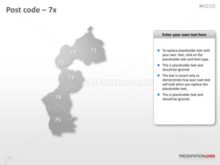 Powerpoint Map Austria With Zip 2 Digits Presentationload