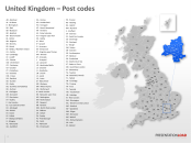 PowerPoint Map United Kingdom (UK) with ZIP | PresentationLoad