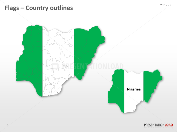 PowerPoint Map Nigeria | PresentationLoad