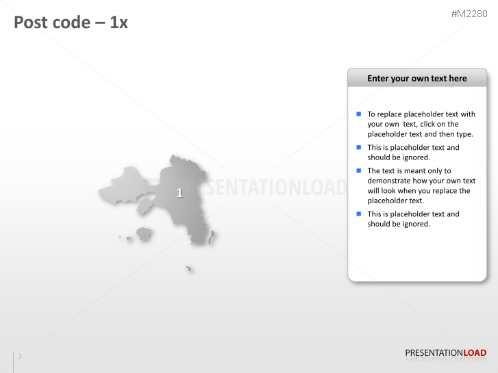 PowerPoint Map Greece with ZIP (2 Digits) | PresentationLoad