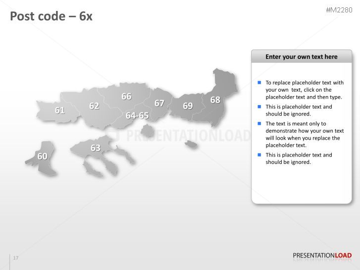 PowerPoint Map Greece with ZIP (2 Digits) | PresentationLoad