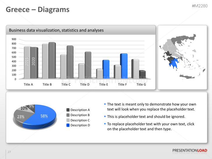 PowerPoint Map Greece with ZIP (2 Digits) | PresentationLoad