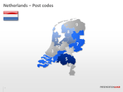 PowerPoint Map Netherlands with ZIP (2 Digits) | PresentationLoad