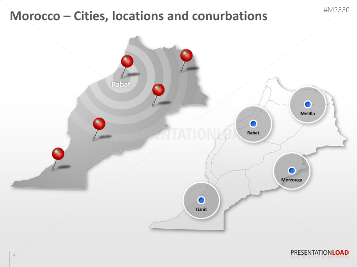 PowerPoint Map Morocco | PresentationLoad