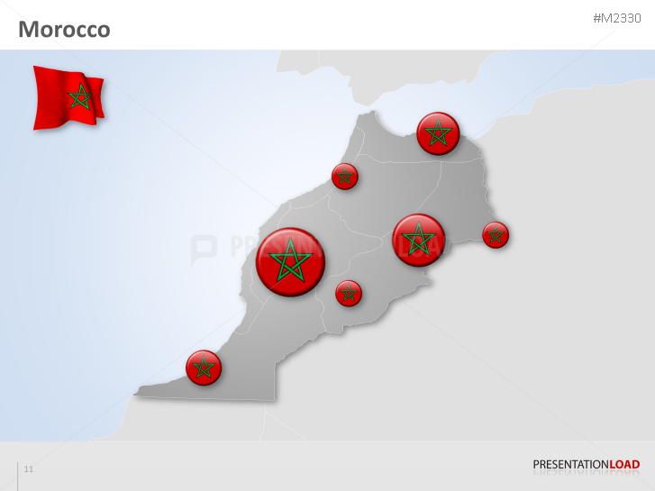 PowerPoint Map Morocco | PresentationLoad
