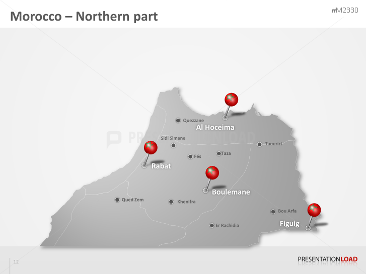 PowerPoint Map Morocco | PresentationLoad