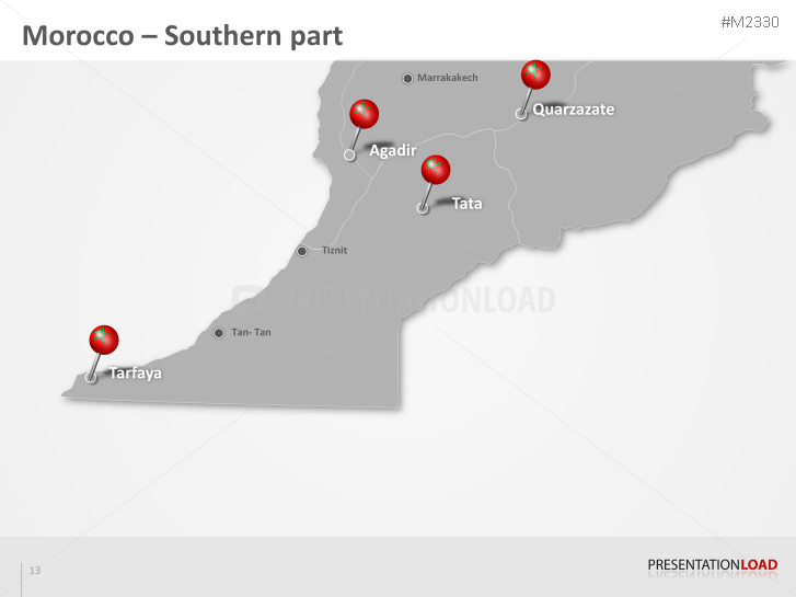PowerPoint Map Morocco | PresentationLoad
