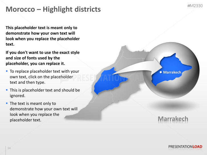 PowerPoint Map Morocco | PresentationLoad