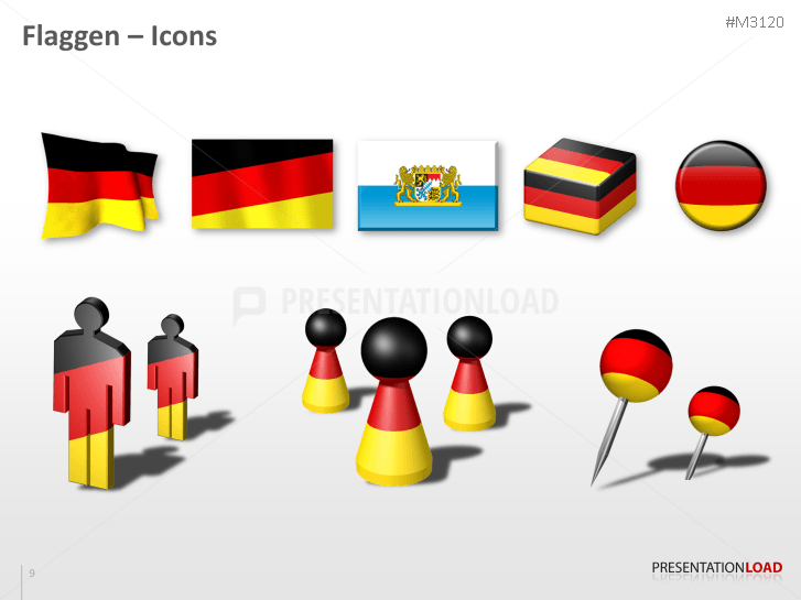 PowerPoint Landkarte Bayern | PresentationLoad