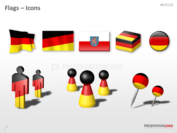 PowerPoint Map Thuringia (Germany) | PresentationLoad