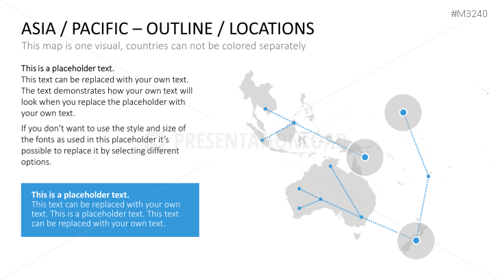 PowerPoint Map Asia - Pacific | PresentationLoad
