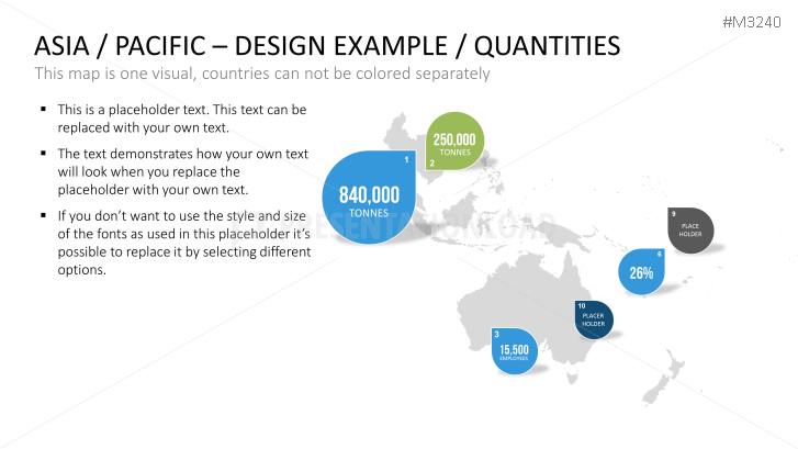 PowerPoint Map Asia - Pacific | PresentationLoad