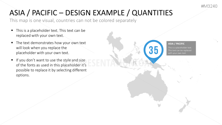 PowerPoint Map Asia - Pacific | PresentationLoad