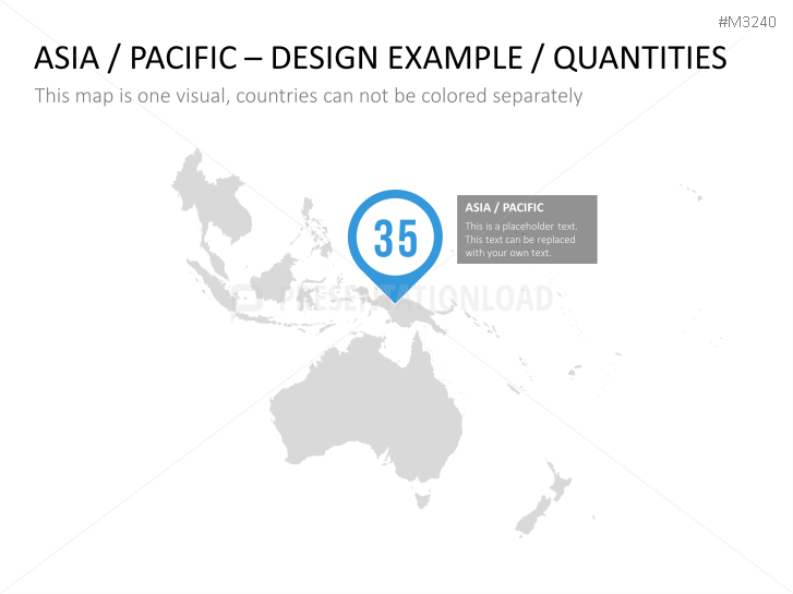 PowerPoint Map Asia - Pacific | PresentationLoad