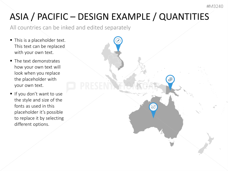 PowerPoint Map Asia - Pacific | PresentationLoad