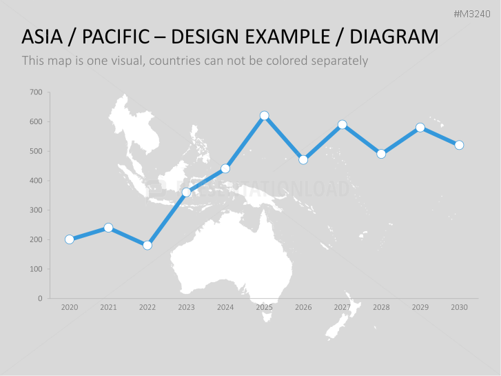 PowerPoint Map Asia - Pacific | PresentationLoad