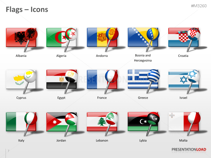 PowerPoint Map Mediterranean Countries | PresentationLoad