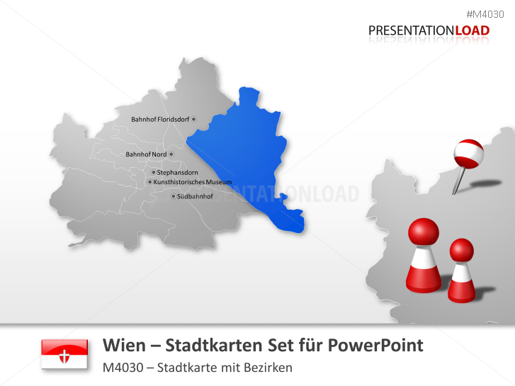 PowerPoint Stadtplan Wien | PresentationLoad