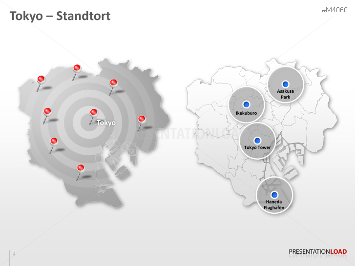 PowerPoint Stadtplan Tokyo | PresentationLoad